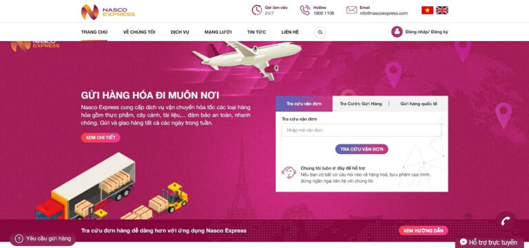 Nasco Express - Tra cứu vận đơn, kiểm tra đơn hàng Nasco